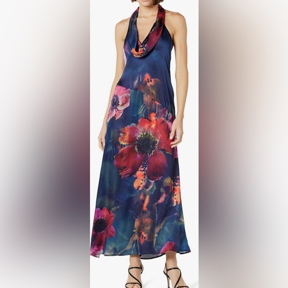 The Drop | Dresses | The Drop Womens Cowl Neck Maxi Dress Big Multi ...
